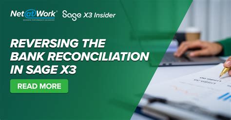 Sage X3 Tips Reversing The Bank Reconciliation In Sage X3