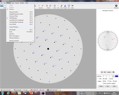 Does Anyone Have The Experience Of Indexing Electron Diffraction Pattern Using Crystal Maker