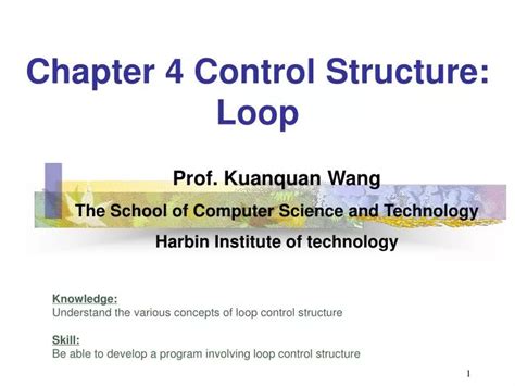 Ppt Chapter 4 Control Structure Loop Powerpoint Presentation Free