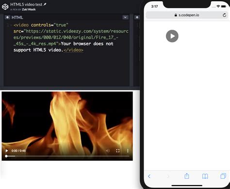 Html No Way To Preload First Video Frame On Ios Safari Stack Overflow