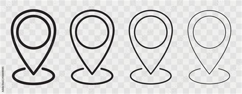 Location Pin Icon Set Map Pin Place Marker Location Icon Map Marker Pointer Icon Set Gps