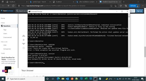 Java Unable To Open Jenkins Localhost8080 Software Quality