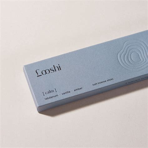 Calm Natural Incense Sticks Labdanum Vanilla And Amber Blend Looshi