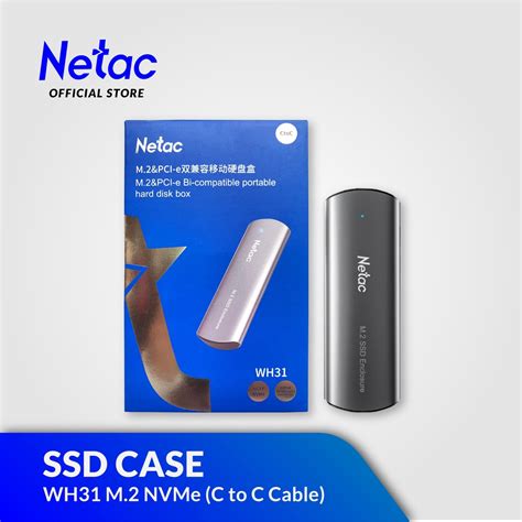 Jual Netac Ssd Enclosure Wh31 M 2 Nvme Sata Ssd Case Shopee Indonesia