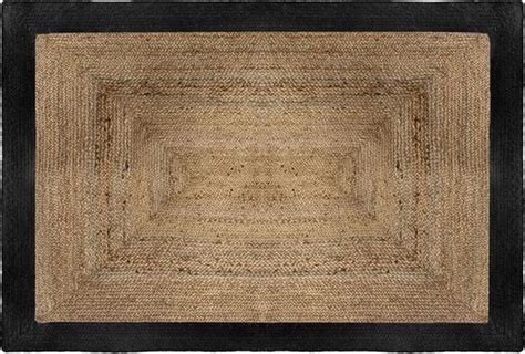 Jute Kleed Met Zwarte Rand 170 Cm X 120 Cm