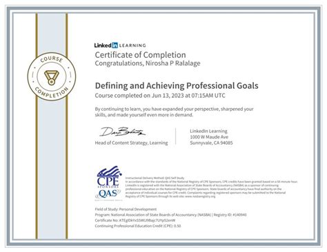 Nirosha P Ralalage On Linkedin Certificate Of Completion