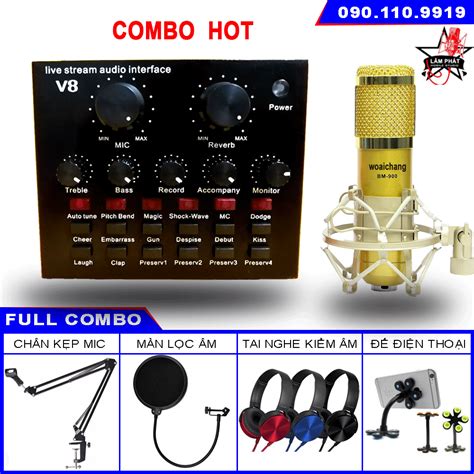 Sound Card V8 Phiên Bản Quốc Tế Tiếng Anh Lâm Phát studio