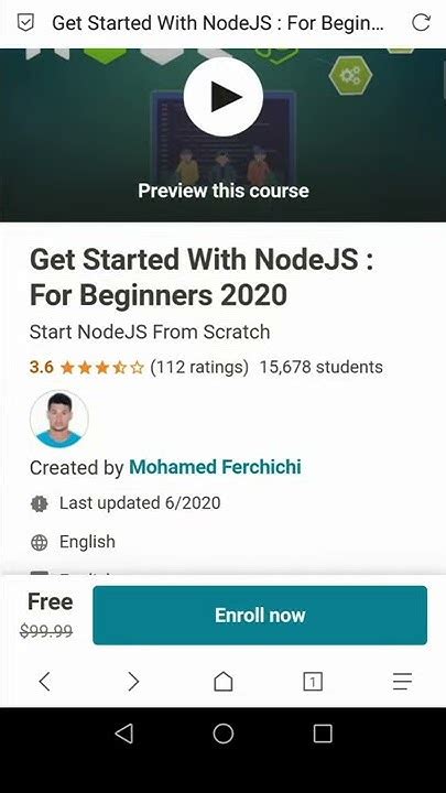 Free Udemy Courses Get Started With Nodejs For Beginners 2020