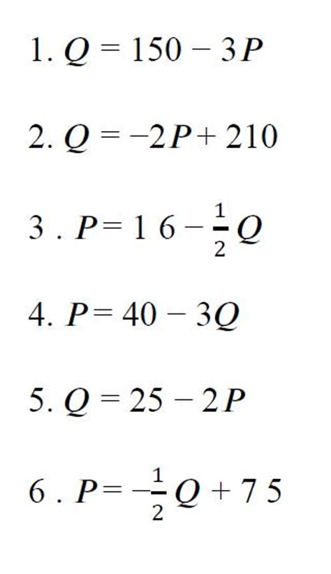 solved question5 find the slope of the demand curve based