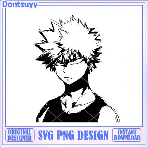 Bakugou Katsuki Art My Hero Academia High Quality Svg And Png Files