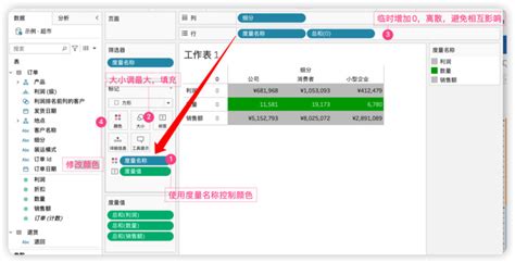 如何使用tableau设置单独行的字体为粗体，并设置底色