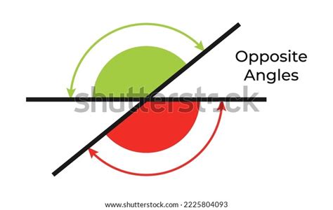 Vector Illustration Opposite Angles Isolated On Stock Vector Royalty Free 2225804093