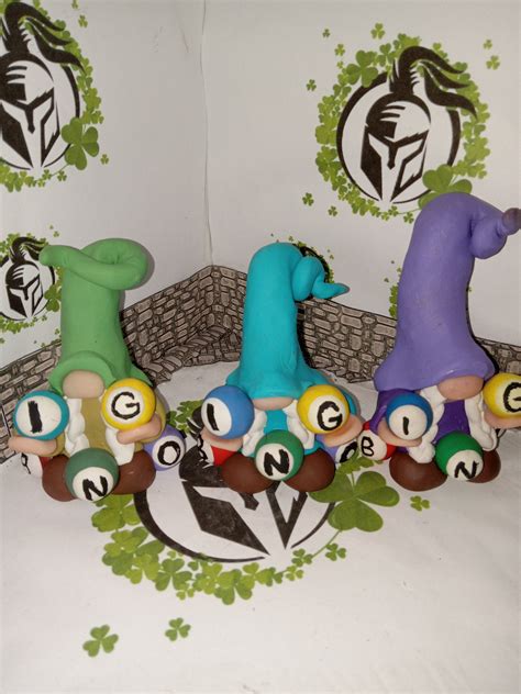 Bingo Gnome Holding Bingo Balls Etsy