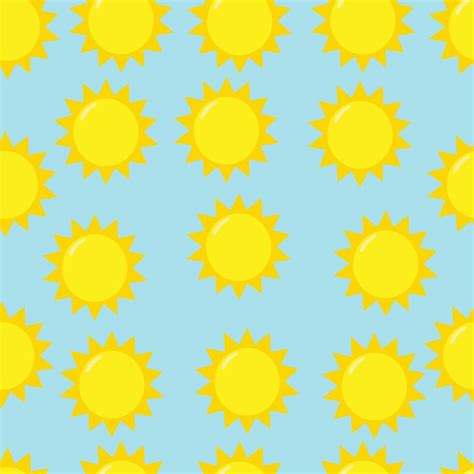 Seamless Sun Pattern 52006773 Vector Art At Vecteezy