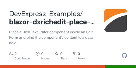 GitHub DevExpress Examples Blazor Dxrichedit Place Control In Edit
