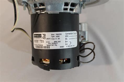 Fasco 70625700 Draft Inducer Blower Motor 100766 01 Type U62b1