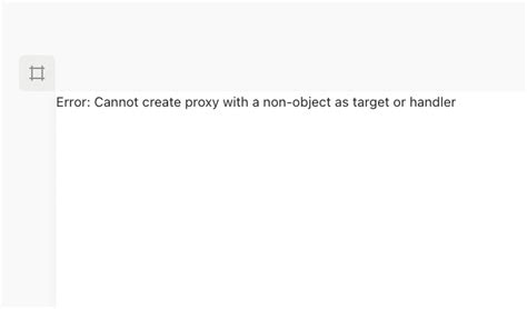 error cannot create proxy with a non object as target or handler