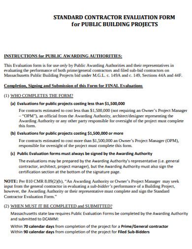 20 Evaluation Form Examples To Download