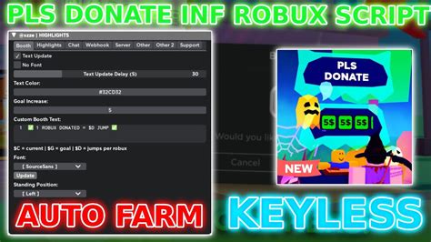 Pls Donate Auto Farm Script Auto Teleport To Rich Server Keyless
