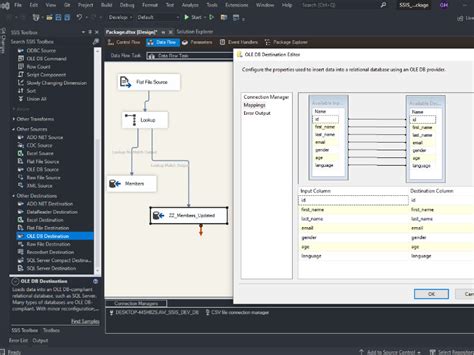 Ssis Package Incremental Load Using The Lookup Transformation In Sql Server