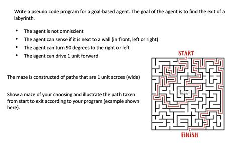 Write A Pseudo Code Program For A Goal Based Agent