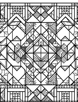 Cool Shapes Coloring Pages By Curts Journey Tpt