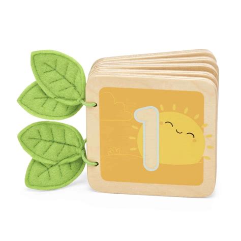 Wooden Counting Book Checkered Moon