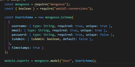 Javascript Typeerror Invalid Schema Configuration `isadminisadmin` Schematype Definition Is