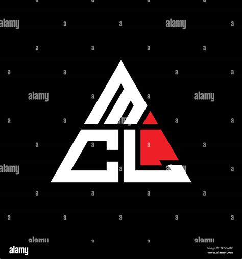 MCL Triangle Letter Logo Design With Triangle Shape MCL Triangle Logo