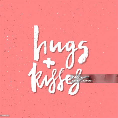 안 아주 고 키스영감 발렌타인 로맨틱 인용 필기 인사말 포스터 T셔츠 지문 카드 배너에 대 한 좋은 벡터 글자입니다 디자인에 대 한 인쇄 상의 요소 0명에 대한 스톡 벡터