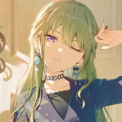 ㅤ ㅤicon┆project Sekai Green Hair Woman Character Design Anime Woman