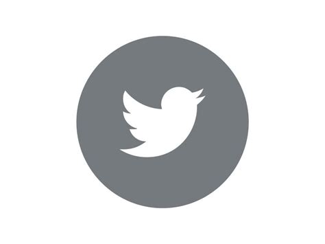 Download Twitter Grey Logo Vector Online Logowik