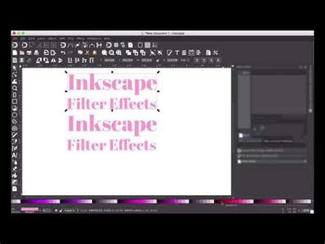 How To Use Inkscape Filters With Text Inkscape Comes With A Large Default List Of Filter