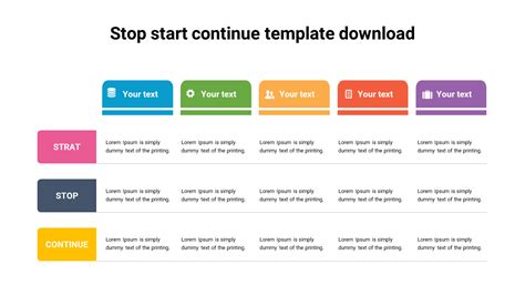 Stop Start Continue Background Download Start Stop Ppt Backgrounds