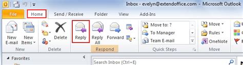 Email Reply Button