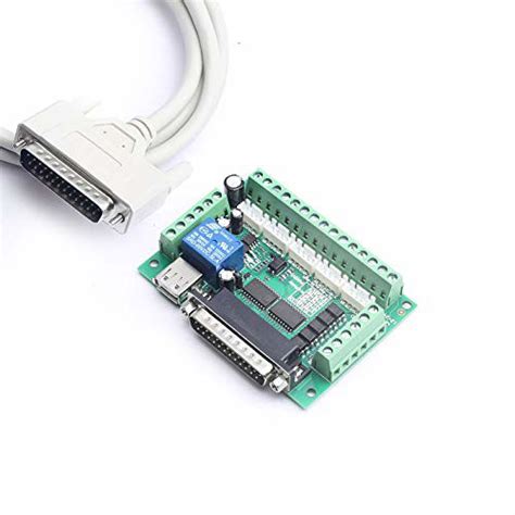 Getuscart Devmo 5 Axis Cnc Interface Adapter Breakout Board For Stepper Motor Driver Mach3 Db25