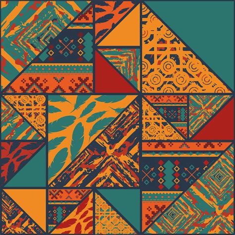 Premium Vector Boho Abstract Background