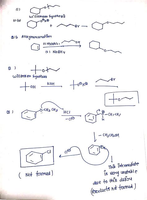 [solved] 1 How Would You Prepare Butyl Cyclohexyl Ether Via A Williamson Course Hero