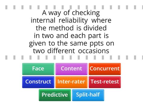 unit 4 checking validity and reliability cada oveja con su pareja
