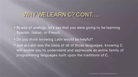 Introdcution To C Language Ppt