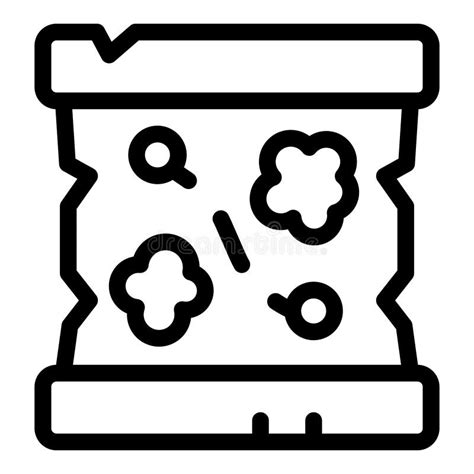 Old Papyrus Scroll Showing Mold Growing On Surface Stock Illustration