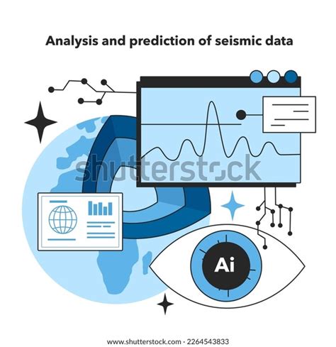 Neural Network Analysis Prediction Seismic Data Stock Vector Royalty