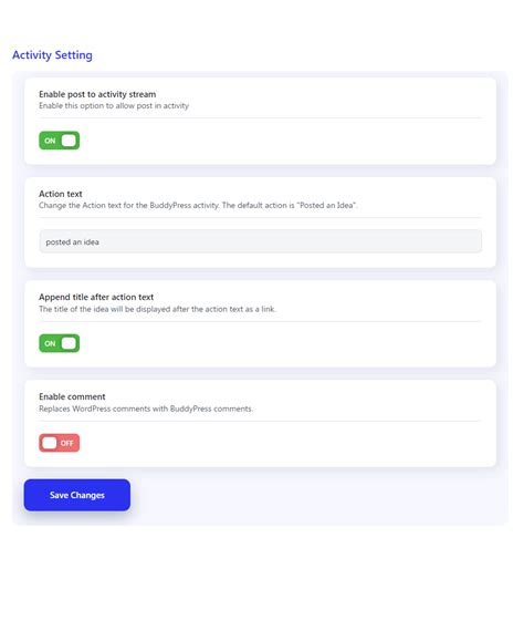 Buddypress Ideapush Integration