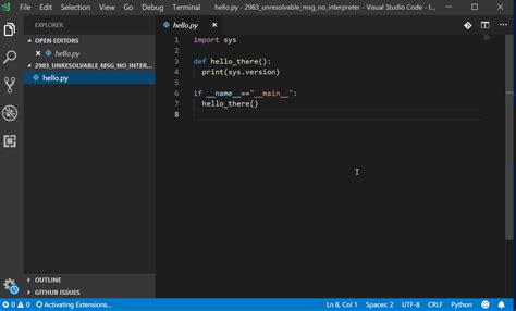 Python Language Server Unable To Determine Path To Interpreter Should