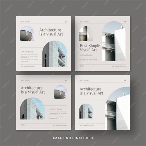 Premium Psd Architecture Instagram Post Template