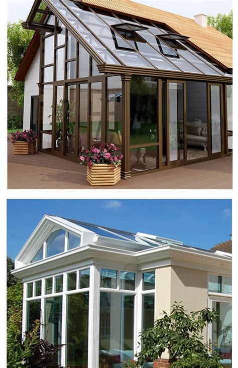 Aluminum Alloy Glass Room Sun Room Custom Broken Bridge Aluminum Doors