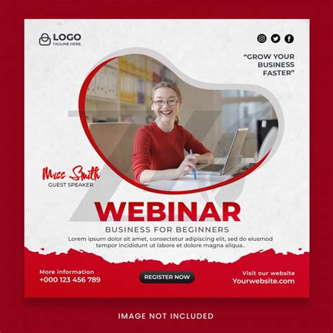 دانلود قالب پست اینستاگرام طرح وبینار آنلاین دانلود رایگان فایل لایه باز، Psd، وکتور، لوگو و موکاپ