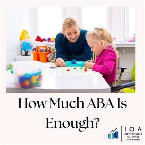 Individualized Outcomes For Autism Ioa On Linkedin How Much Aba Is
