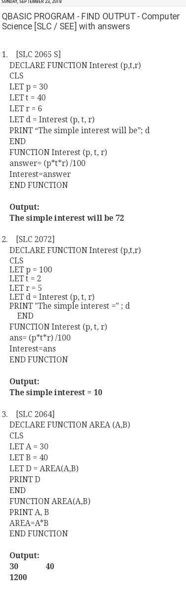 Write Down The Output Of The Given Program Show With Dry Run In Table