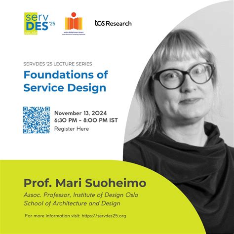 Dr Ravi Mahamuni On Linkedin Servdes 25 Service Design Lecture Series Inaugural Lecture